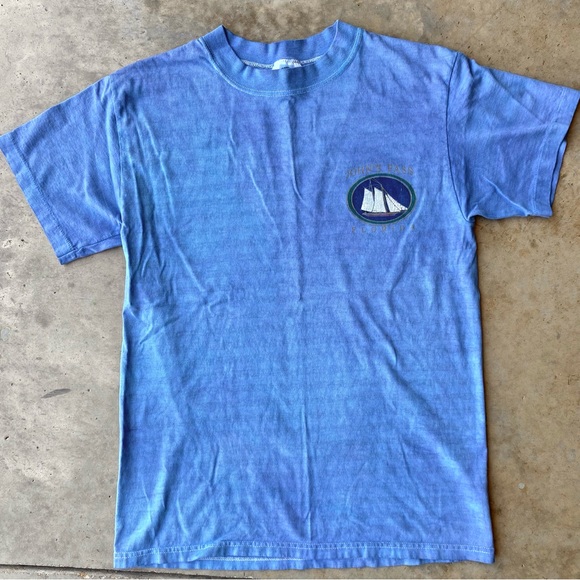 American Vintage | Shirts | Vintage 9s Single Stitch Striped Custom Garment Dip Dyed In Indigo ...